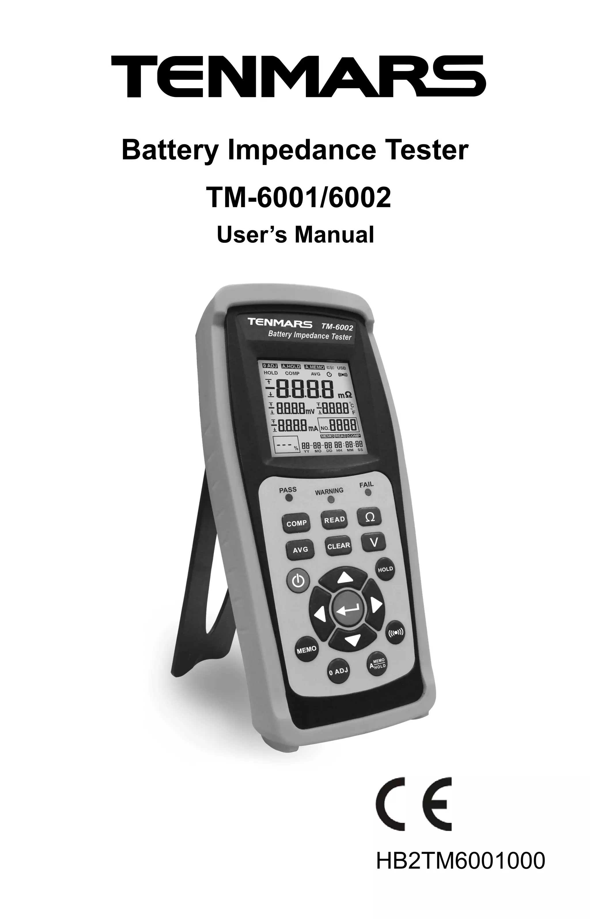 Hướng dẫn sử dụng máy kiểm tra pin ắc quy Tenmars TM-6002 | PDF