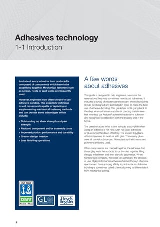 Adhesives technology - User guide | PDF