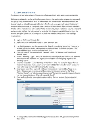 User id installation and configuration | PDF