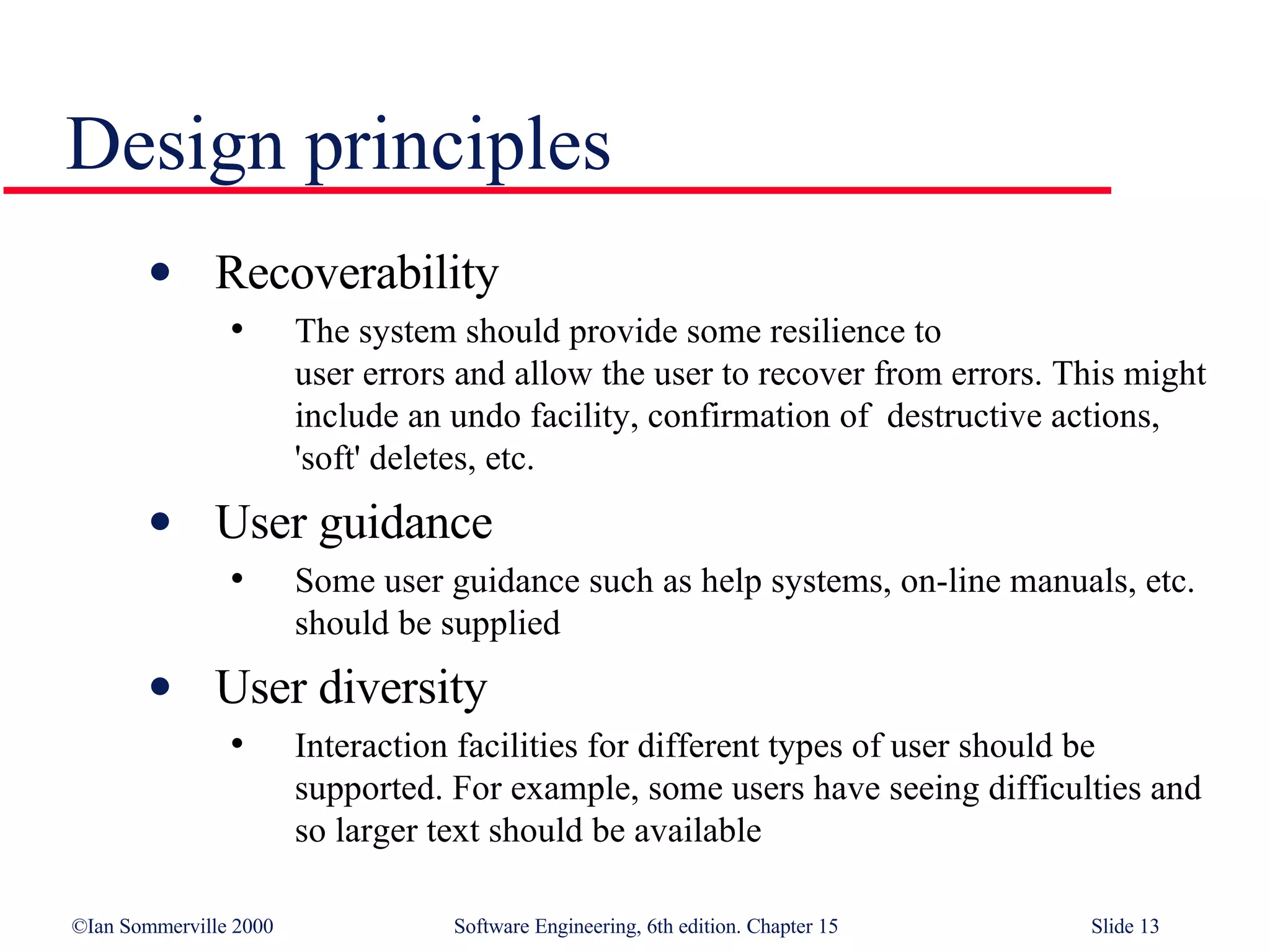 User Interface Design in Software Engineering SE15 | PPT