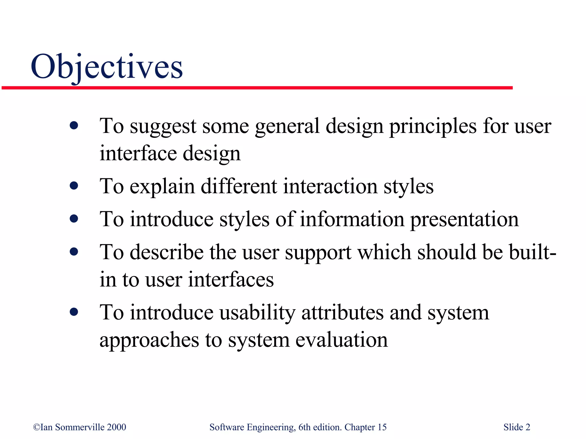 User Interface Design In Software Engineering Se15 Ppt Operating