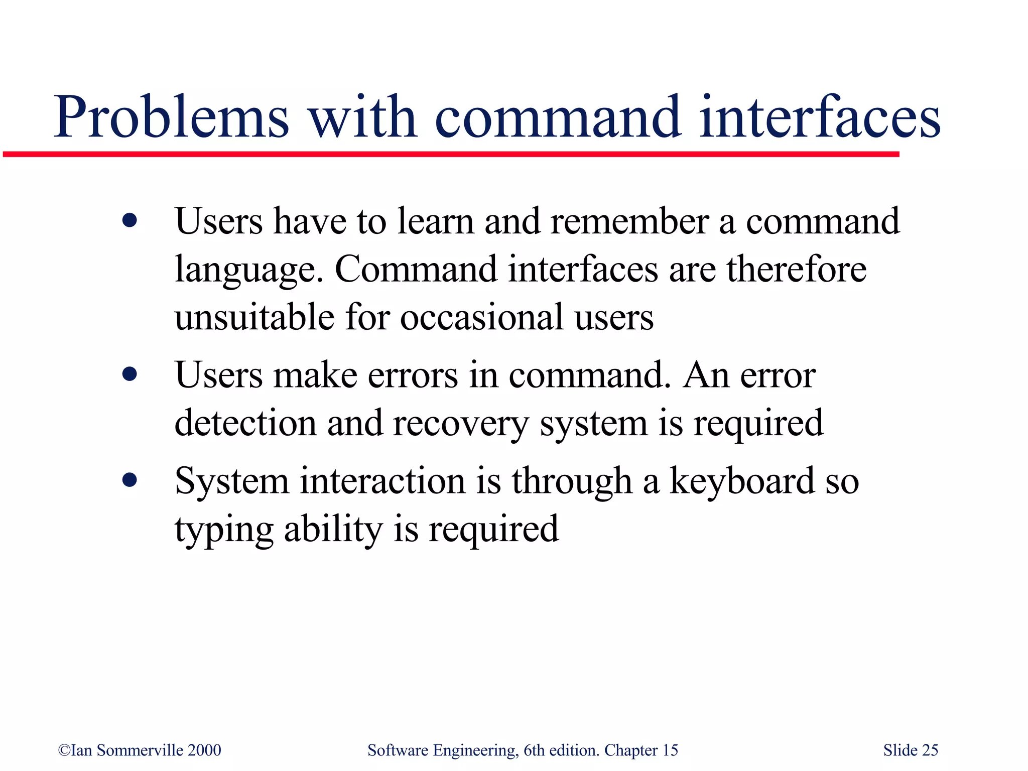 User Interface Design in Software Engineering SE15 | PPT