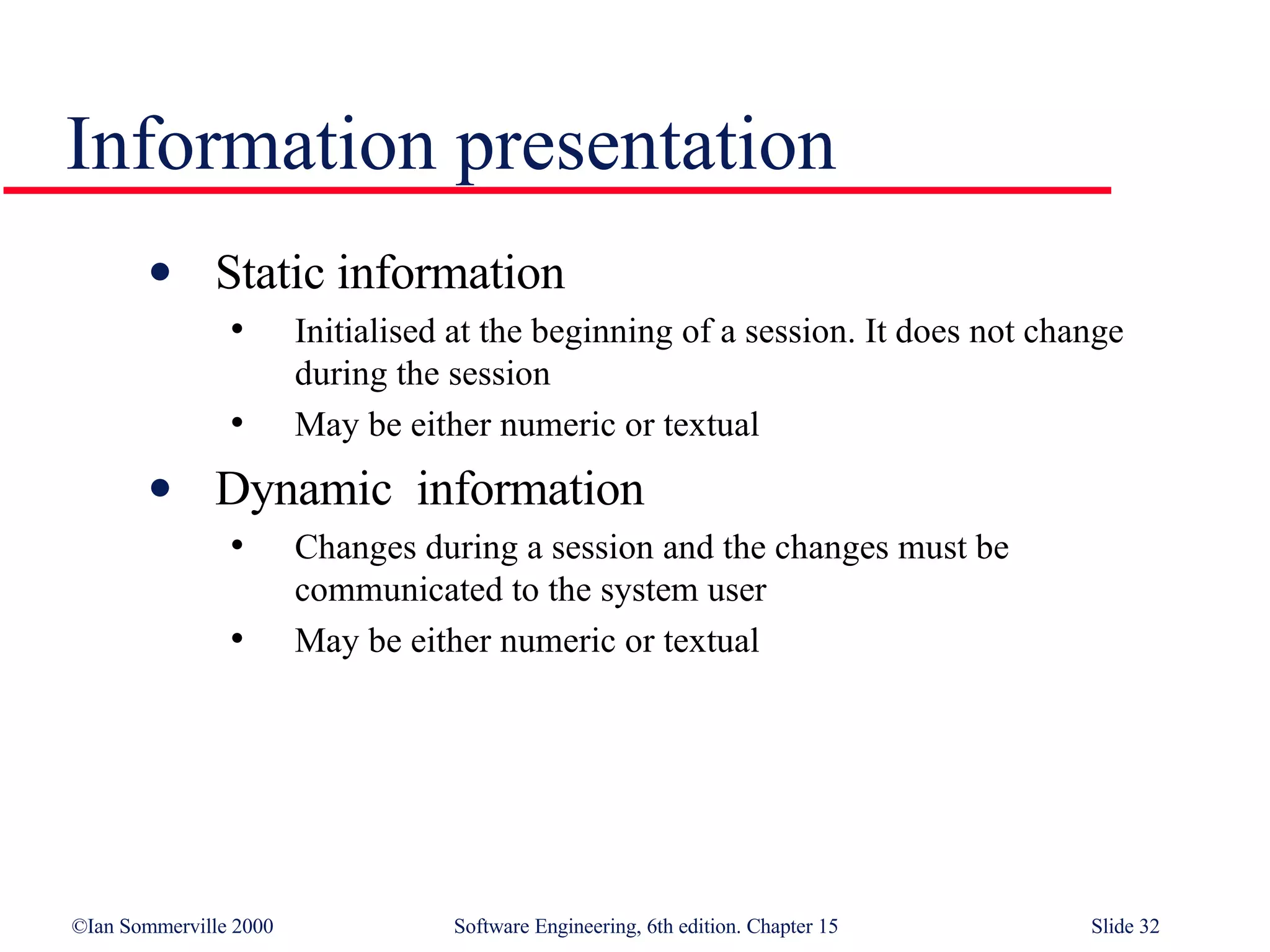 User Interface Design in Software Engineering SE15 | PPT
