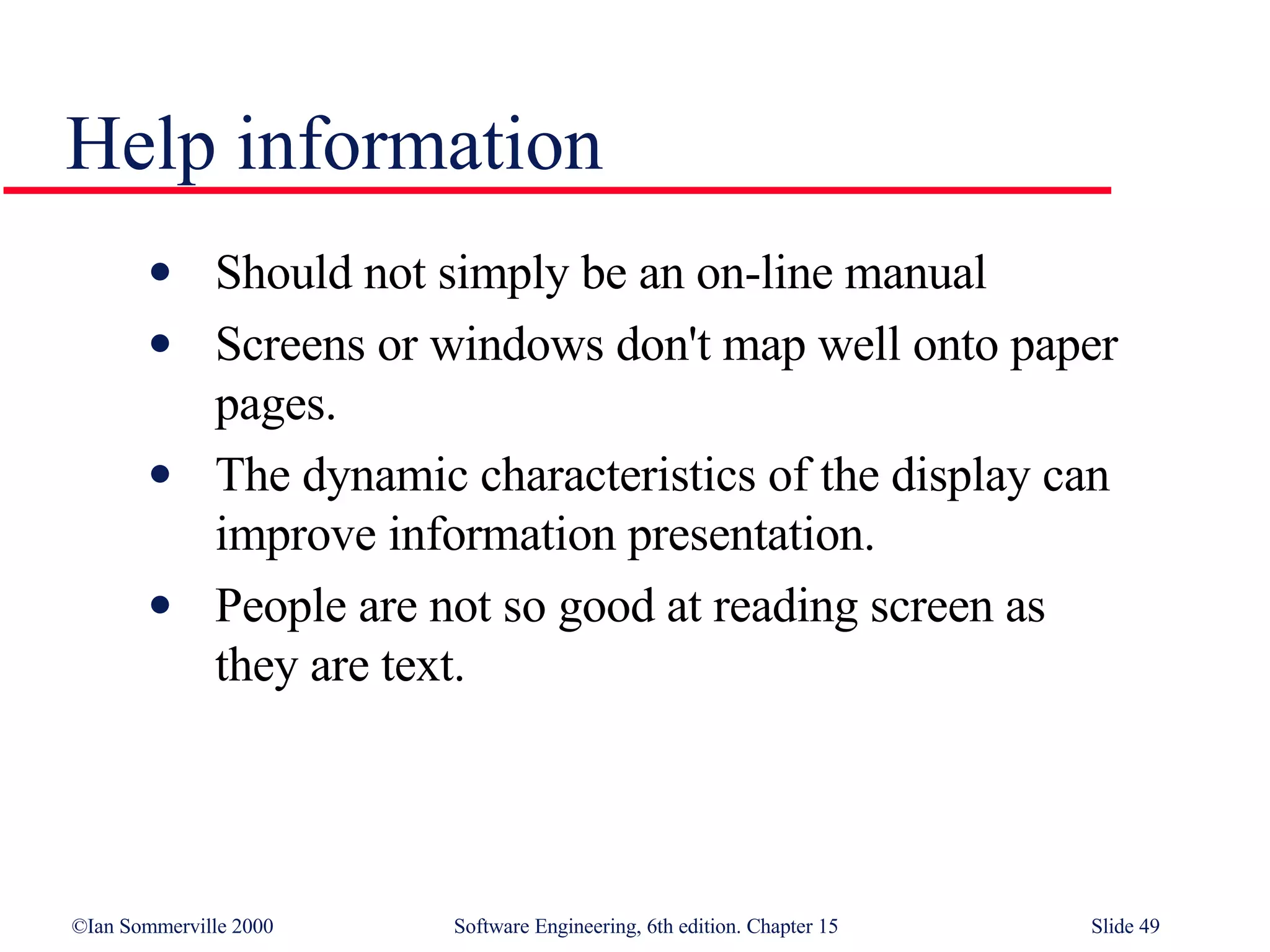 User Interface Design In Software Engineering Se15 Ppt Operating Systems Computer Software