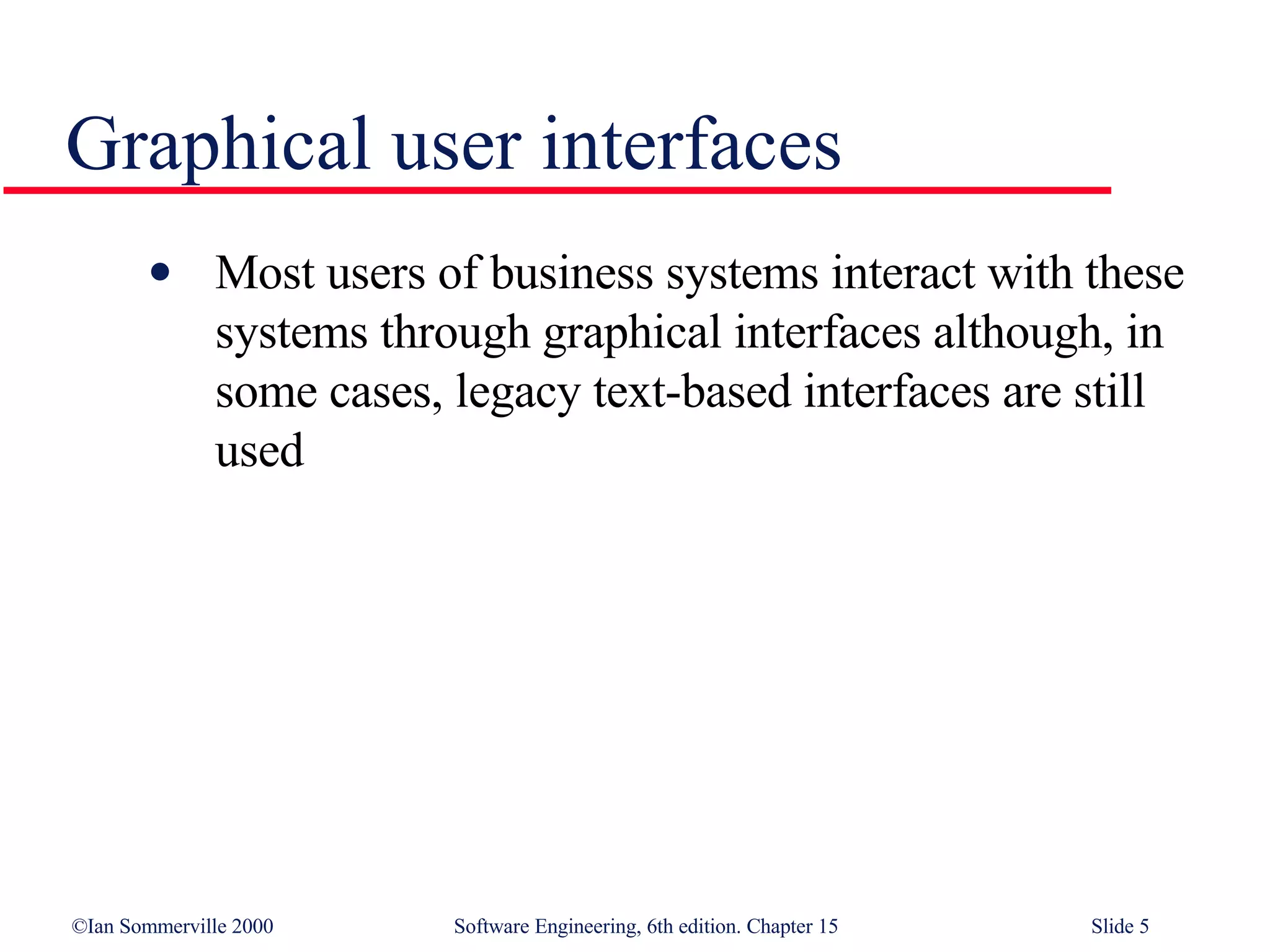 User Interface Design In Software Engineering Se15 Ppt Operating Systems Computer Software