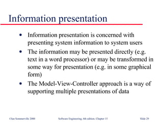 User Interface Design in Software Engineering SE15 | PPT