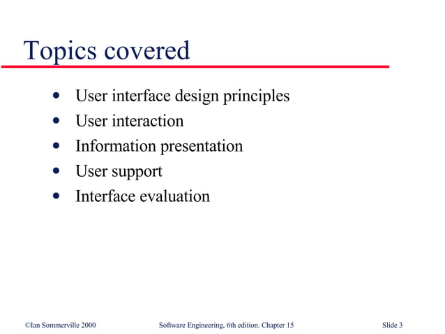 User Interface Design in Software Engineering SE15 | PPT | Operating ...
