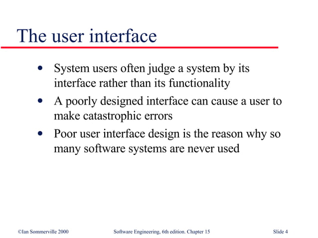 User Interface Design in Software Engineering SE15 | PPT | Operating ...