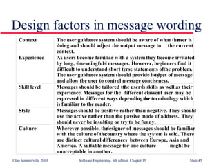 User Interface Design in Software Engineering SE15 | PPT