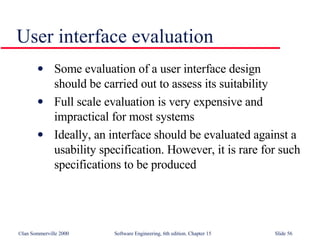 User Interface Design in Software Engineering SE15 | PPT