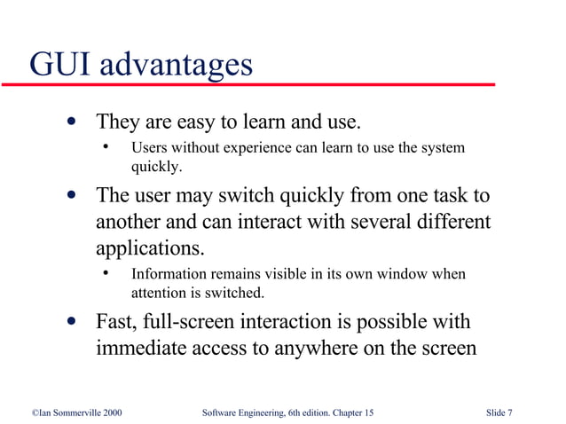 User Interface Design in Software Engineering SE15 | PPT | Operating ...