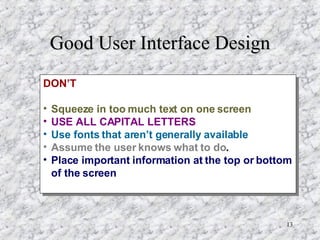 User Interface Design | PPT
