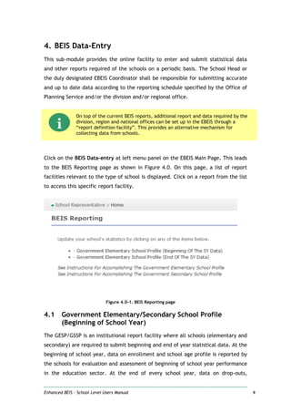 User manual---school-level-module-v2 u9a67pj3.0-latest | PDF