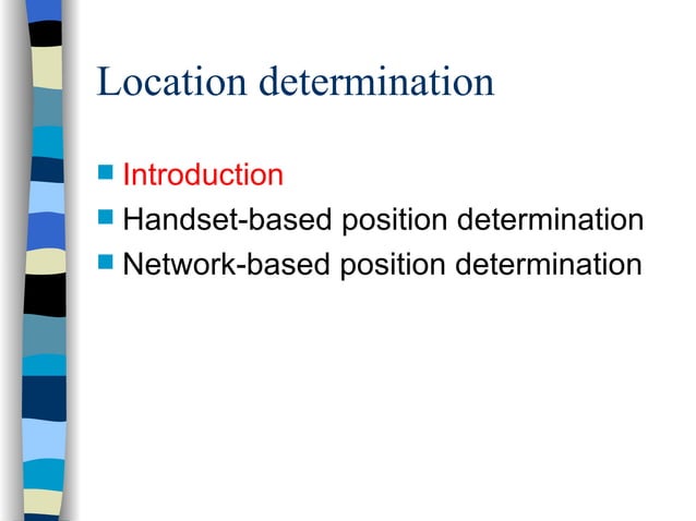 User mobility and location management | PPT | Computer Networking | Computing