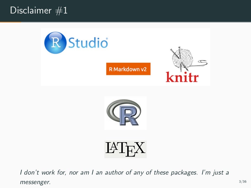 An Introduction To Knitr And R Markdown