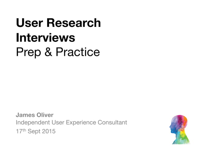 User research interviews | PPT