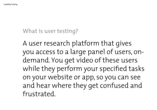User testing | PDF