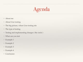 User Testing by Example | PPT