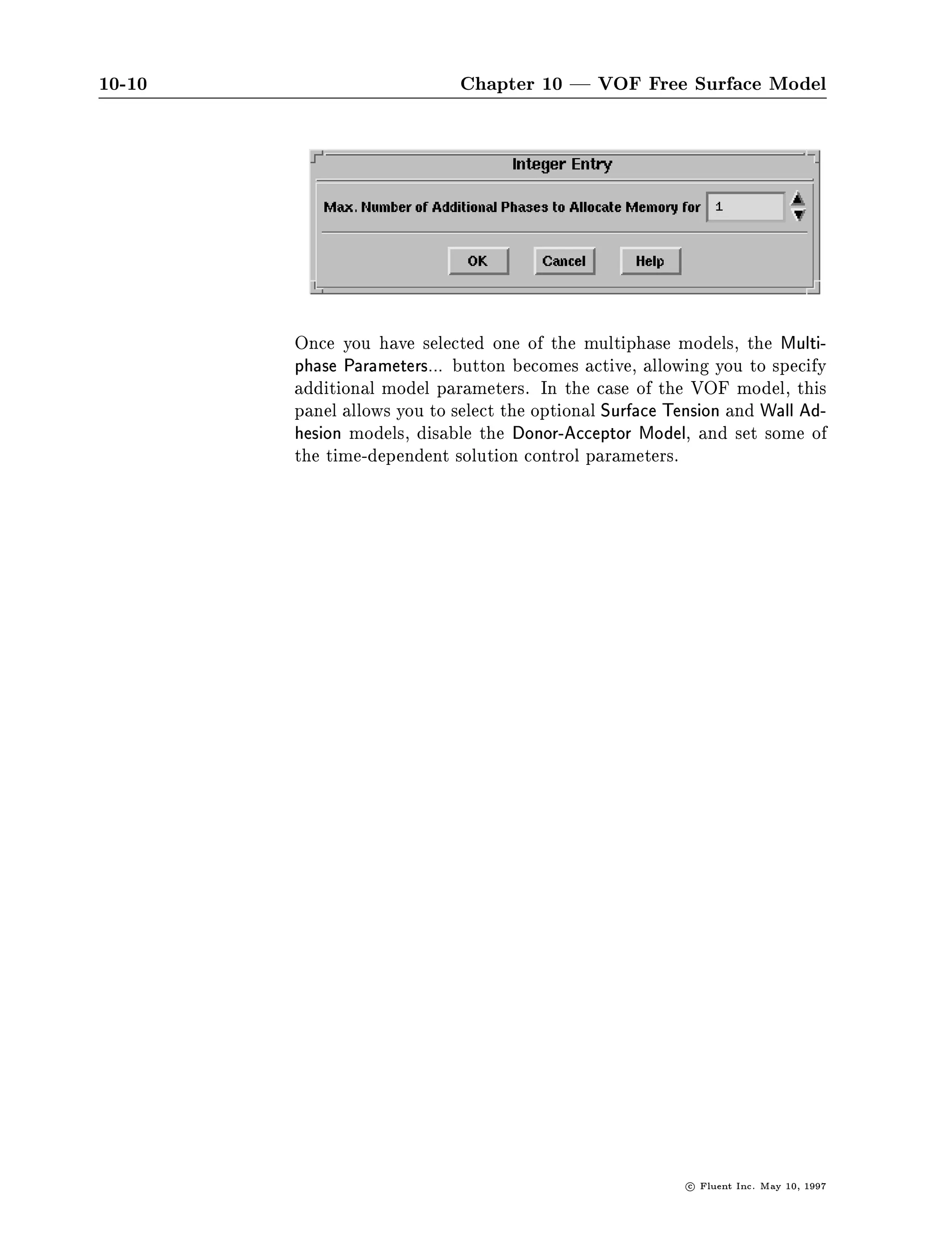 Chapter 10. VOF Free Surface Model | PDF