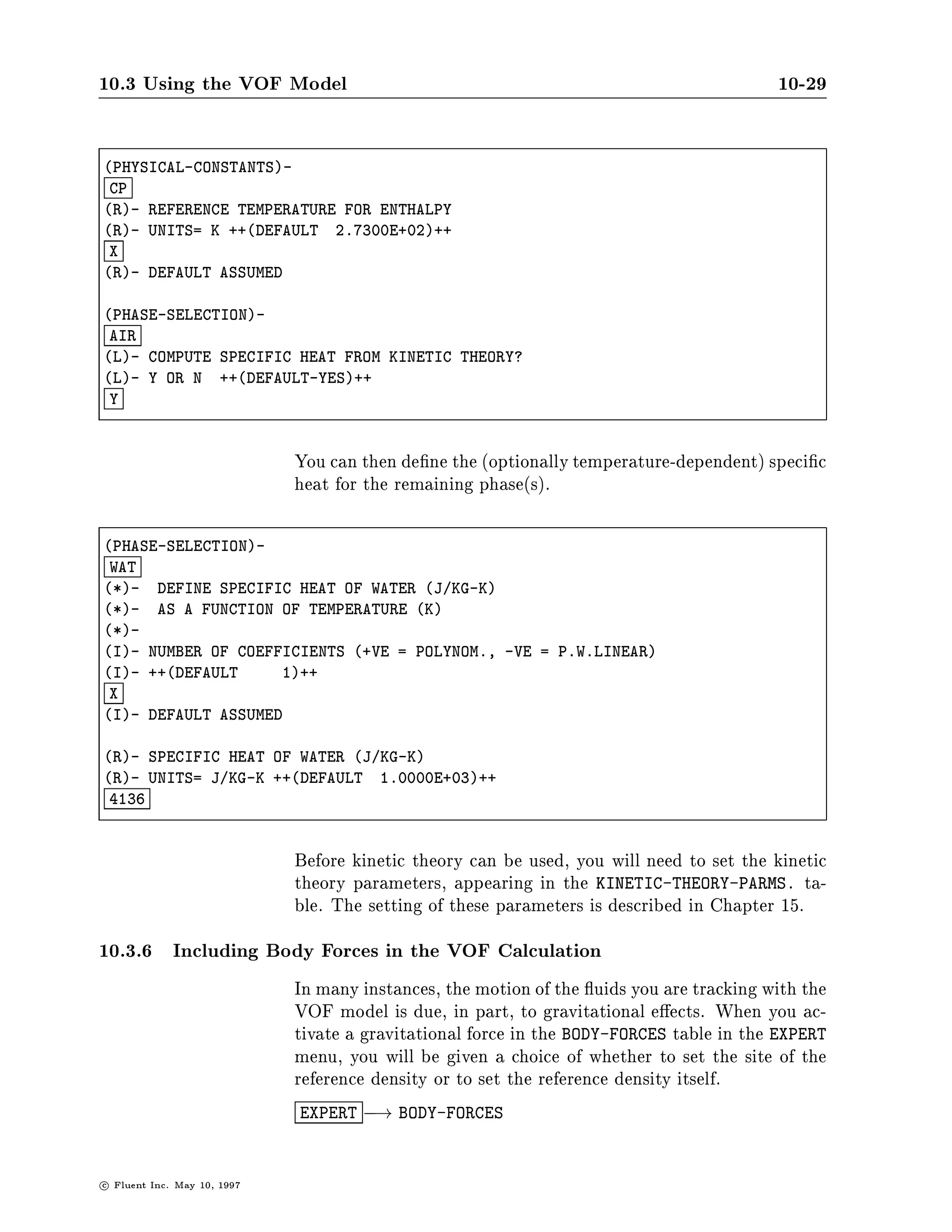 Chapter 10. VOF Free Surface Model | PDF
