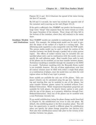Chapter 10. VOF Free Surface Model | PDF