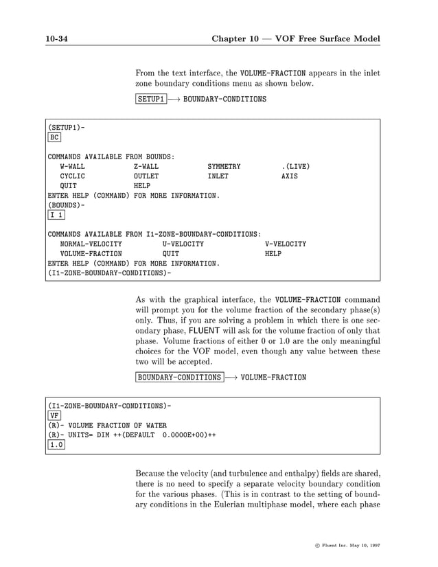 Chapter 10. VOF Free Surface Model | PDF