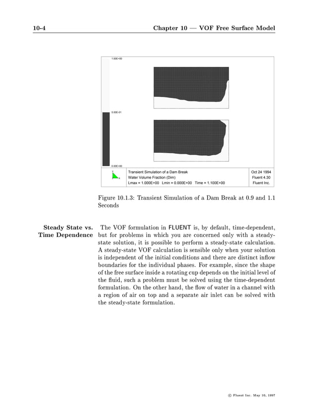 Chapter 10. VOF Free Surface Model | PDF