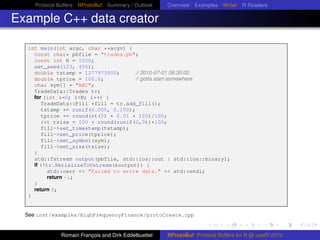 RProtoBuf: protocol buffers for R | PDF | Programming Languages | Computing