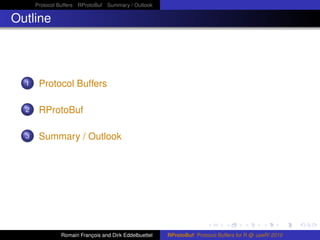RProtoBuf: protocol buffers for R | PDF | Programming Languages | Computing