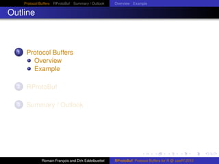 RProtoBuf: protocol buffers for R | PDF | Programming Languages | Computing