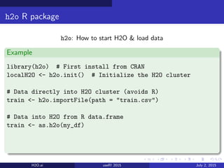 h2oensemble with Erin Ledell at useR! Aalborg | PDF | Programming Languages | Computing