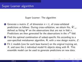 h2oensemble with Erin Ledell at useR! Aalborg | PDF | Programming ...