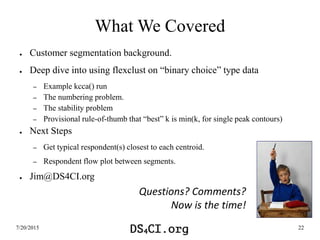Customer Segmentation with R - Deep Dive into flexclust | PPT