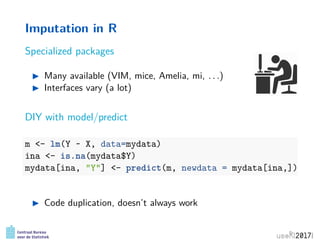 Easy imputation with the simputation package | PDF | Technology & Computing