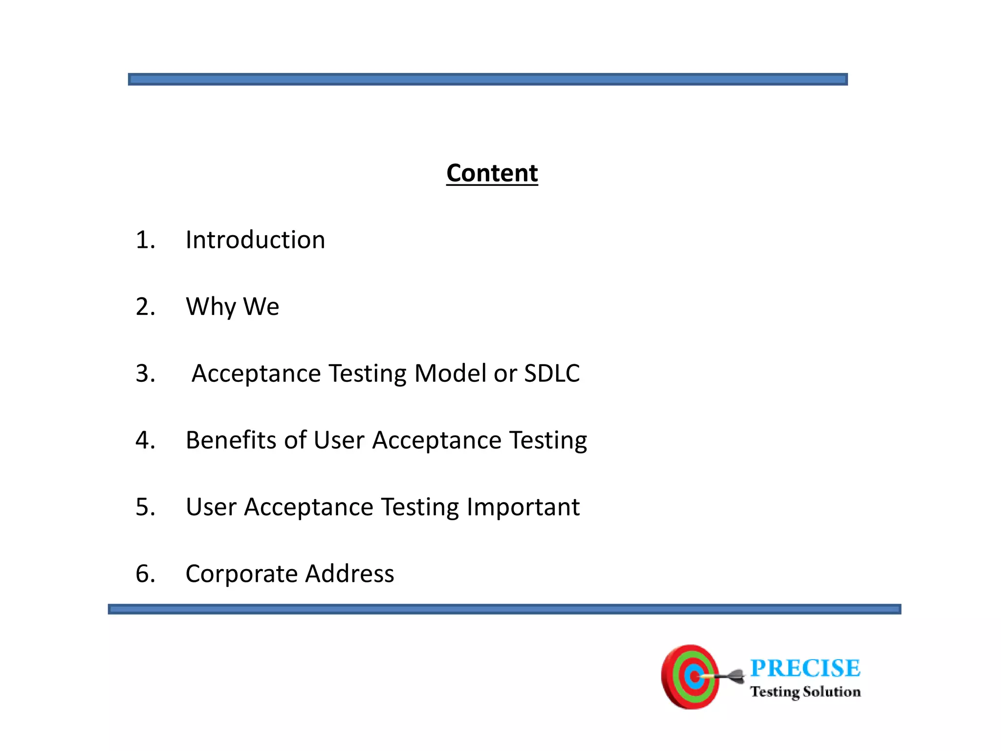 User Acceptance Testing Services | PDF