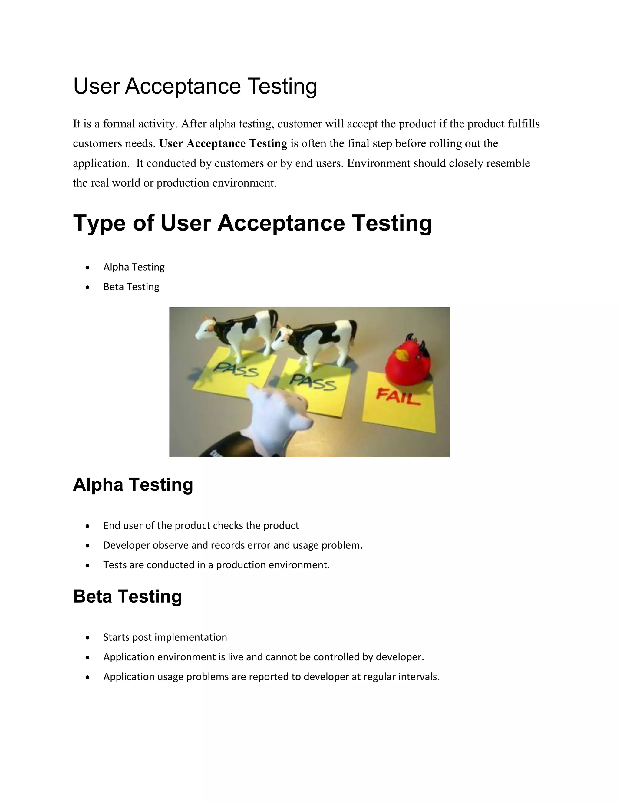 User acceptance testing | PDF | Computing | Technology & Computing