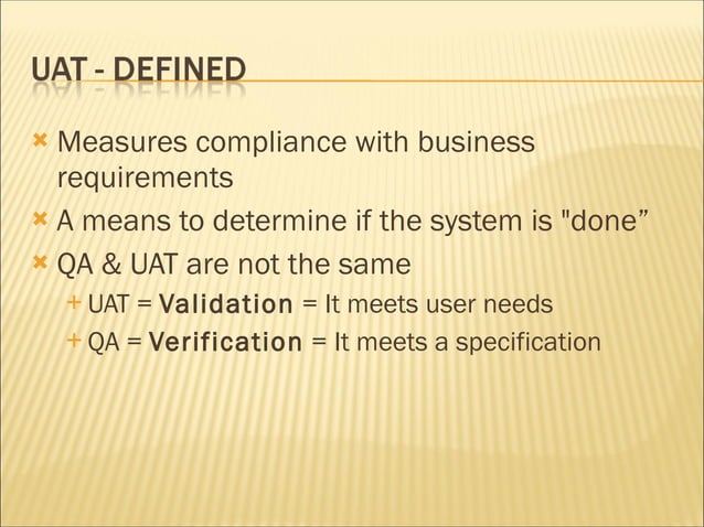 User Acceptance Testing (Uat) | PPT