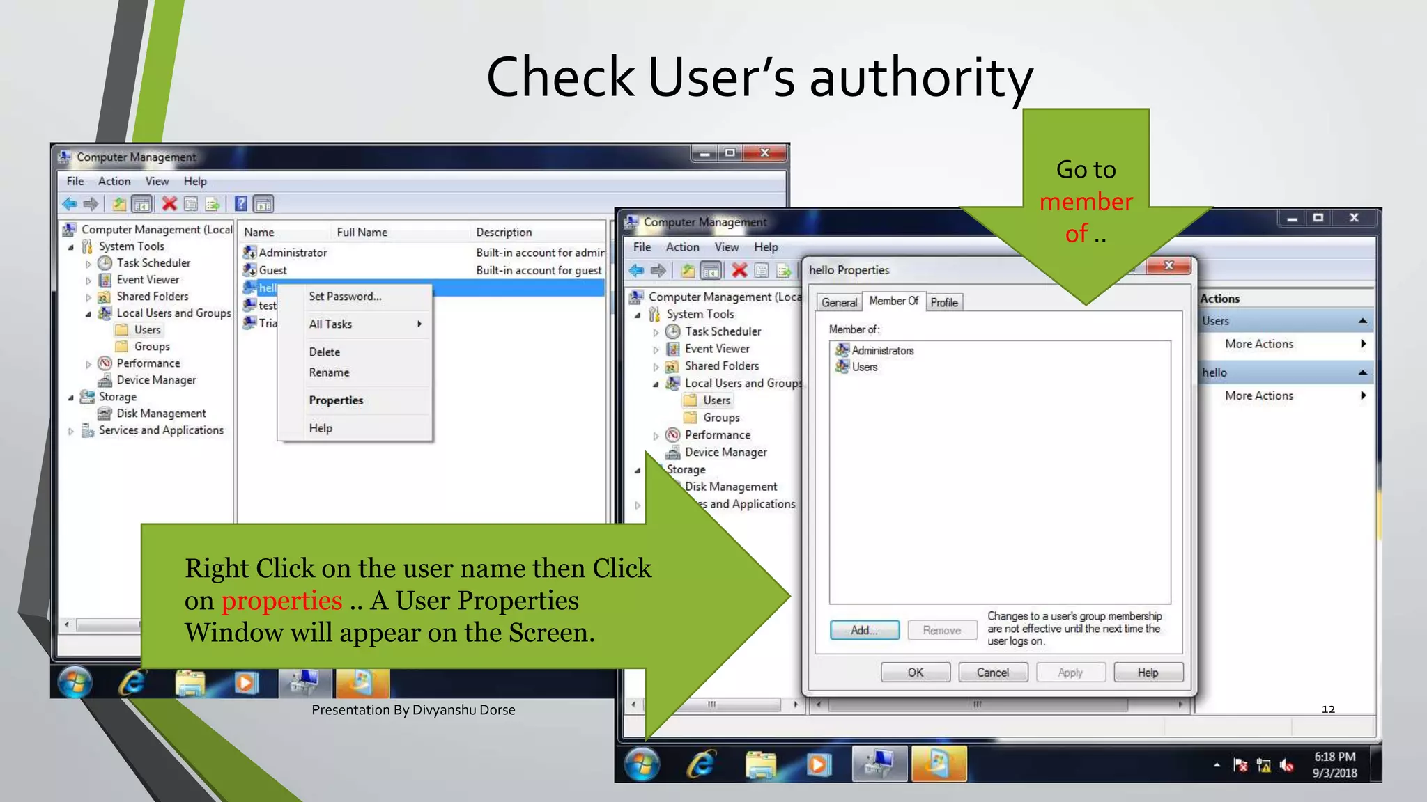 User account (Windows) | PPTX