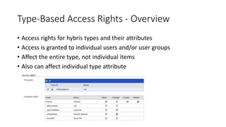 SAP hybris - User Account Management | PPTX