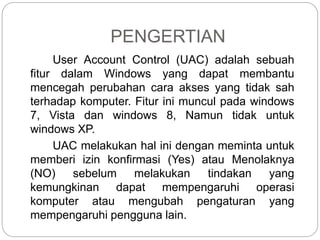 User action control (UAC) | PPTX