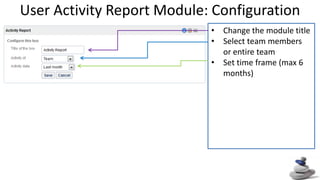 User activity report module | PPTX