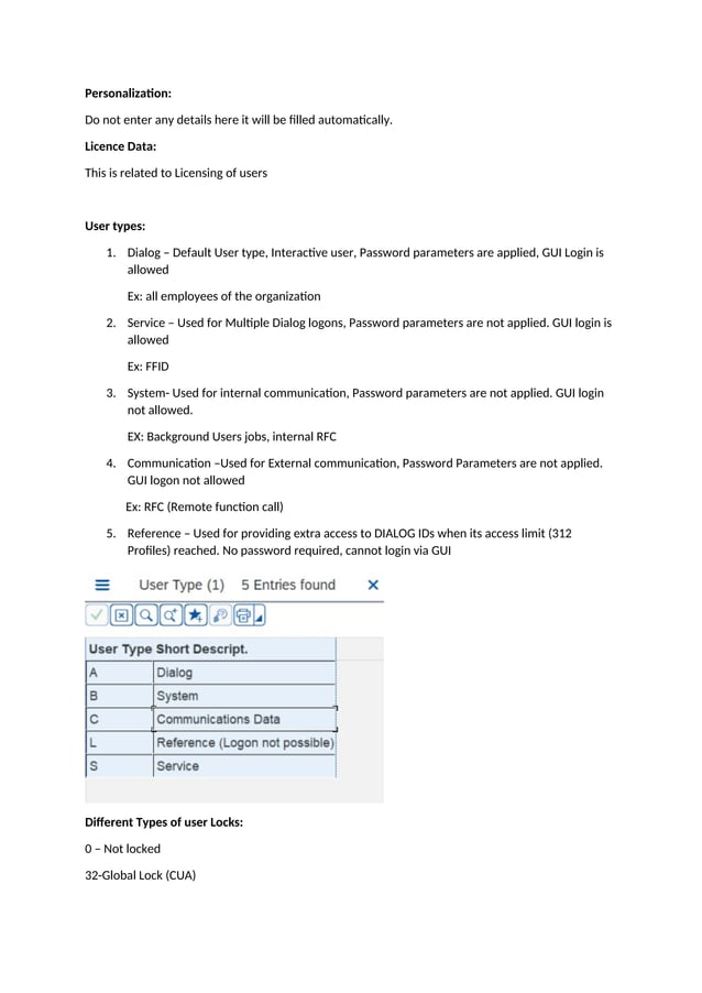 SAP User Administration: Managing Users, Roles, and Authorizations | DOCX