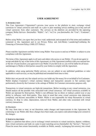 Official user agreement, usage rules, and legal terms ( PDF) | PDF