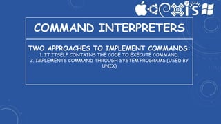 User and Operating System Interface | PPTX