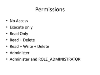User and permission | PPTX