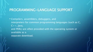 User and system programs | PPTX