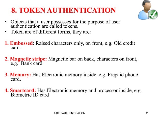 User authentication | PPTX | Operating Systems | Computer Software and Applications