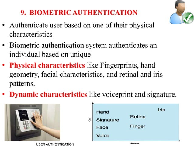 User authentication | PPTX | Operating Systems | Computer Software and Applications
