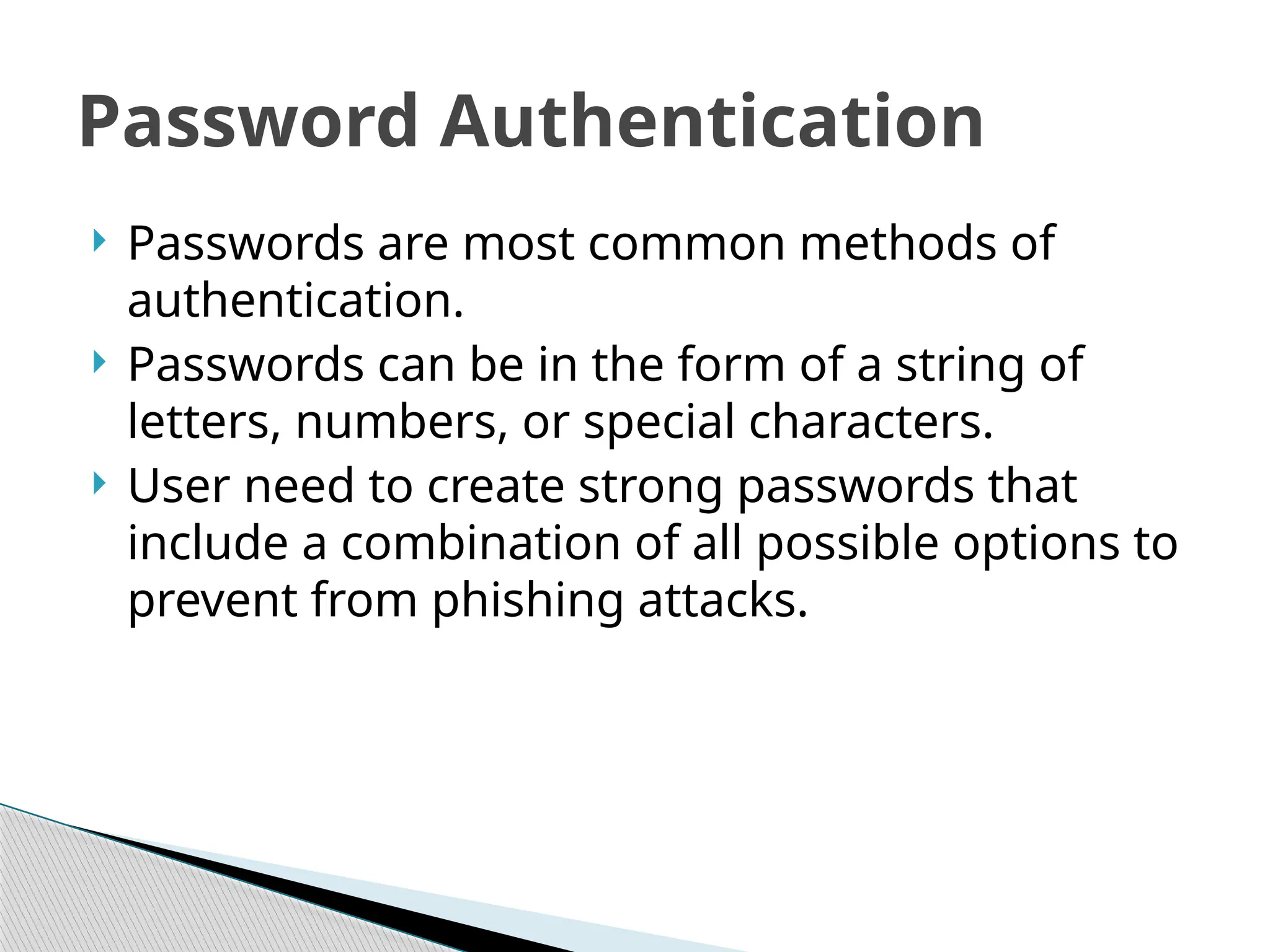USER AUTHENTICATION in information security.pptx