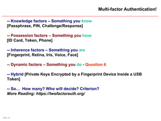 User authentication trends | PPT
